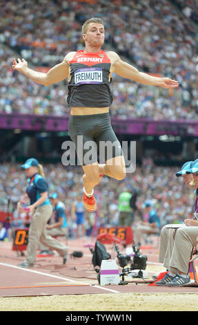 Rico Freimuth of Germany competes in the Long Jump event of the ...
