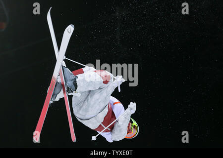 Canada's Mikael Kingsbury competes in a World Cup freestyle moguls ...