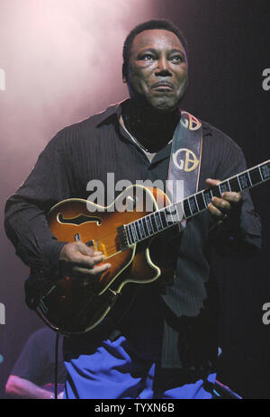 Guitarist and vocalist George Benson performs in concert at the Grand ...
