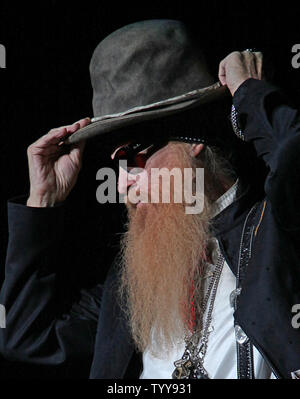 Bill Gibbons of ZZ Top performs in concert at Bercy in Paris on October ...