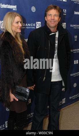 Actor Dennis Quaid and wife Kimberly Buffington arrive at the premiere ...