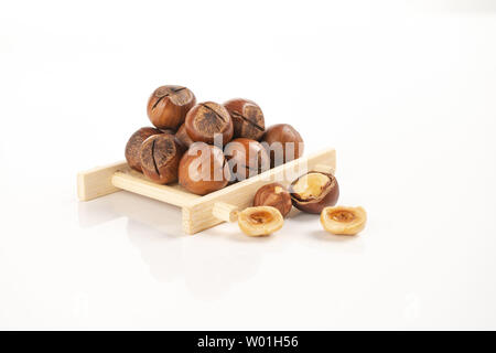 Northeast characteristic open hazelnut Stock Photo - Alamy
