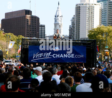 Singer Bruce Springsteen performs at a rally for Democratic ...