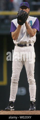 Arizona Diamondbacks pitcher Randy Johnson poses for a portrait at Pro ...