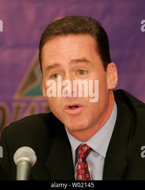 The Arizona Diamondbacks introduce Wally Backman as the manager for the ...