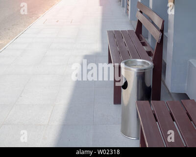 Designated smoking area Outdoor bench in smoking zone permitted Stock ...