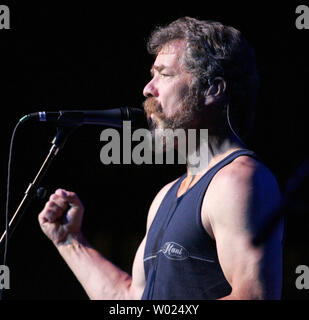 Drummer Doug "Cosmo" Clifford of Creedence Clearwater Revival performs ...