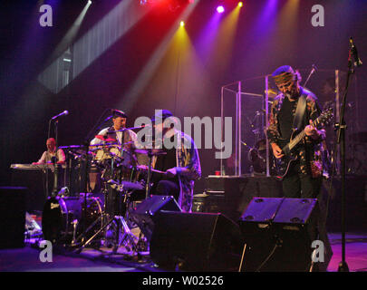 Ian Anderson and Martin Barre of the band Jethro Tull in performance at ...