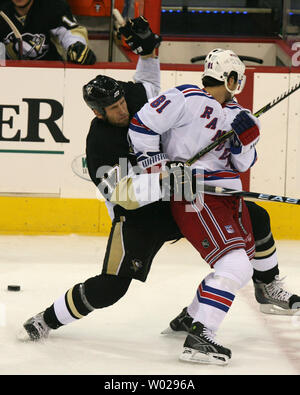 New York Rangers' Mike Rupp against the Phoenix Coyotes in an NHL ...