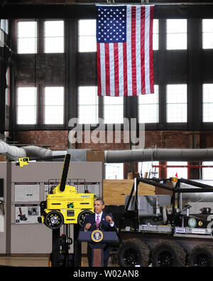 President Barack Obama addresses the invited guest at the National ...
