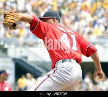 Pittsburgh Pirates starting pitcher Ross Ohlendorf (49) plays in the ...