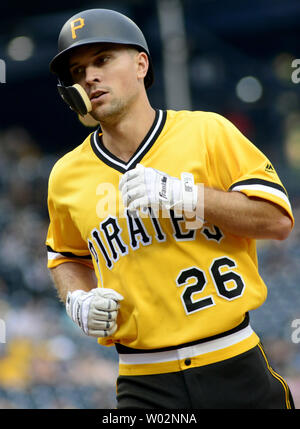 Pittsburgh Pirates' Adam Frazier scores during the sixth inning of a ...