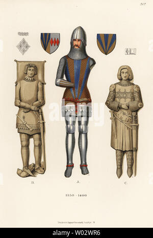 Middle Ages, knights, Italian knights from the first half of the 15th ...