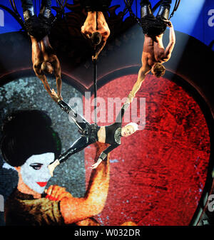 American singer Pink performs at O2 Arena in London on 24 April, 2013 ...