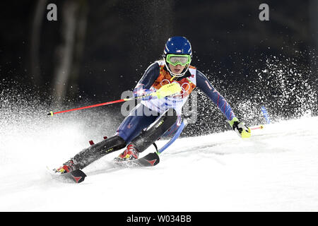 United States' Mikaela Shiffrin competes during a World Cup women's ...