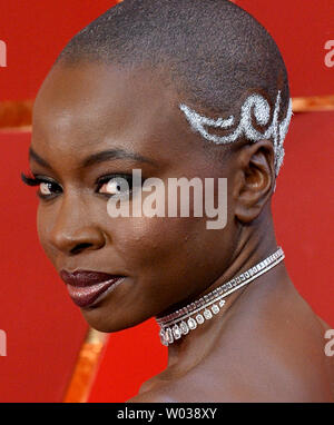 Actor Danai Gurira arrives on the red carpet for the 90th annual ...
