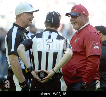 NFL side judge Scott Novak, from left, umpire Undrey Wash, field judge ...