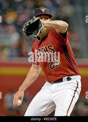 Arizona Diamondbacks pitcher Archie Bradley throws during an intrasquad ...
