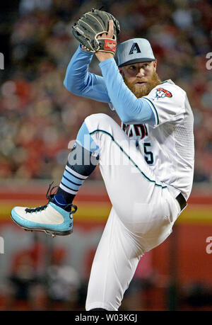 Arizona Diamondbacks pitcher Archie Bradley throws during an intrasquad ...