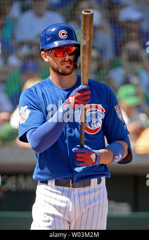 Colorado Rockies' Kris Bryant in the first inning of a baseball game ...
