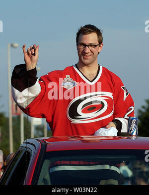 Carolina Hurricanes fans celebrate during the third period in Game 5 of ...