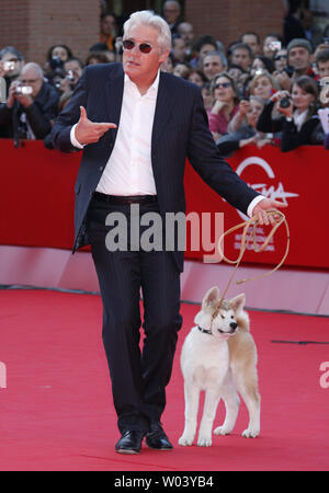 Richard Gere and the dog from the film "A Dog's Story" arrive on the ...