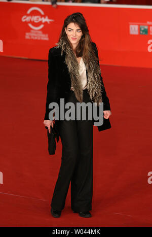 Giulia Ando arrives on the red carpet before the screening of the film ...