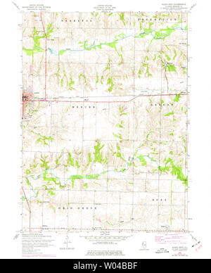 Aledo East, Illinois, map 1953, 1:24000, United States of America by ...