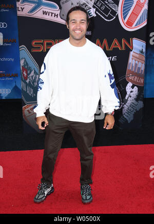 Pete Wentz at the "Spider-Man: Far From Home" world premiere held at ...