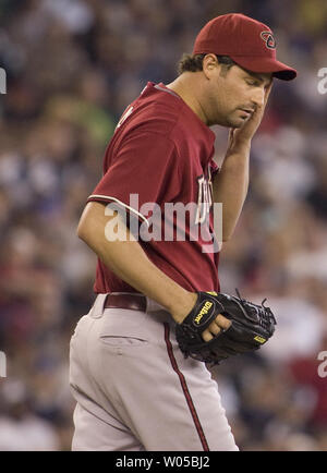 Arizona Diamondbacks starter Doug Davis pitches against the Boston Red ...