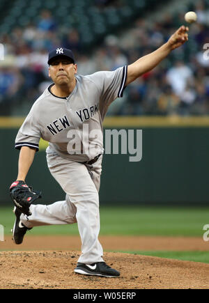 Seattle Mariners pitcher Vidal Nuno (38) during game against the New ...