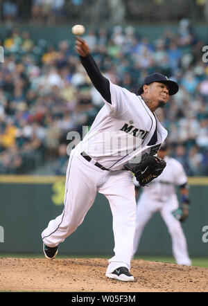 Seattle Mariners pitcher Felix Hernandez pitches the first inning ...