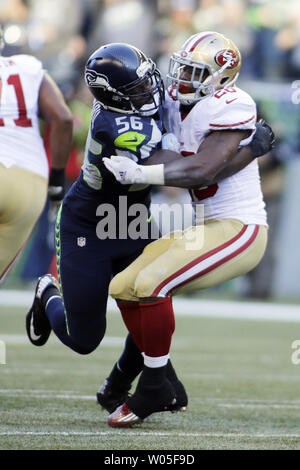 Seattle Seahawks defensive end Carlos Dunlap (8) during an NFL football ...