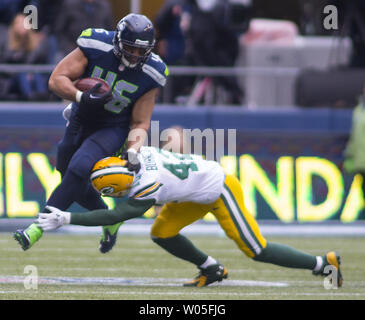 Seattle Seahawks fullback Will Tukuafu (46) during the second half of ...