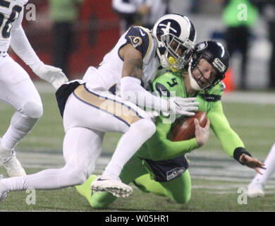 Seattle Seahawks defensive back Ryan Neal signals during NFL football ...