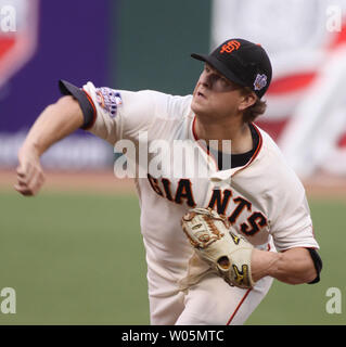 San Francisco Giants pitcher Matt Gage during a baseball game against ...