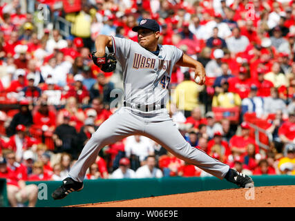 Washington Nationals' Matt Chico delivers a pitch in the second inning ...