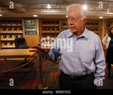 Jimmy Carter Book Signing for We Can Have Peace in the Holy Land Stock ...