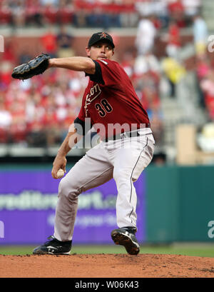 Houston Astros starting pitcher Brian Moehler watches the ball go out ...