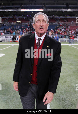 Atlanta Falcons owner Arthur Blank looks on before an NFL football game ...