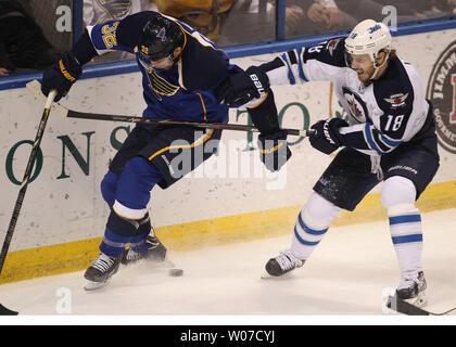 Winnipeg Jets' Bryan Little (18) talks to media during the first day of ...
