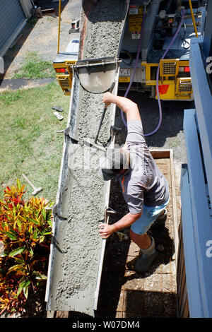 CONCRETER HARD AT WORK Stock Photo - Alamy