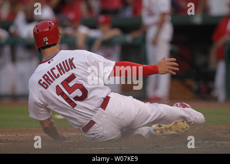 Kansas City Royals' Randal Grichuk bats during the ninth inning of a ...
