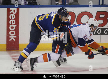 New York Islanders' Brock Nelson plays during a preseason NHL hockey ...