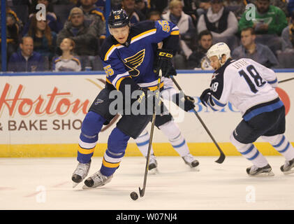 St. Louis Blues' Colton Parayko skates during NHL hockey training camp ...