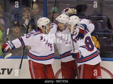 New York Rangers' Pavel Buchnevich (89) plays against the Pittsburgh ...