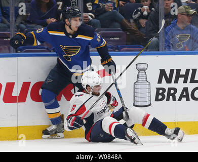 St. Louis Blues' Brayden Schenn (10) looks to pass during the second ...