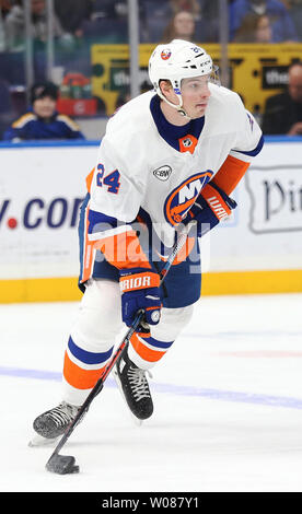 New York Islanders' Scott Mayfield in action during an NHL hockey game ...