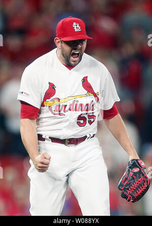 This is a 2019 photo of Dominic Leone of the St. Louis Cardinals ...