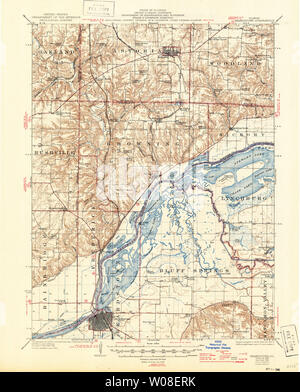 Beardstown, Illinois, map 1926, 1:62500, United States of America by ...